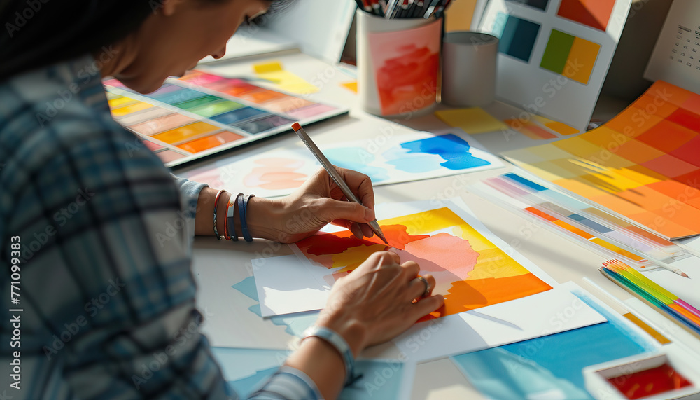 Brand Identity Development: Capture brand designers crafting logos ...