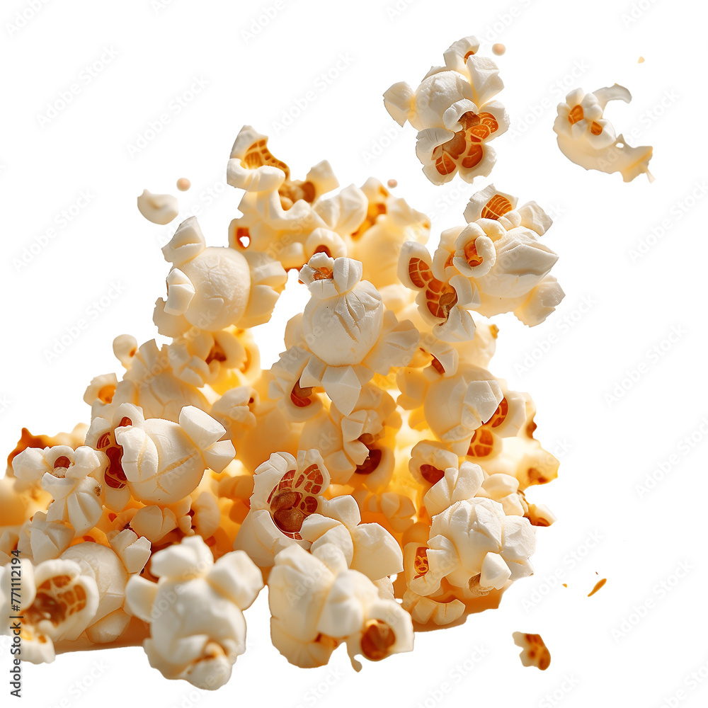 Flying delicious popcorn on Transparent png background,. popcorn flying ...
