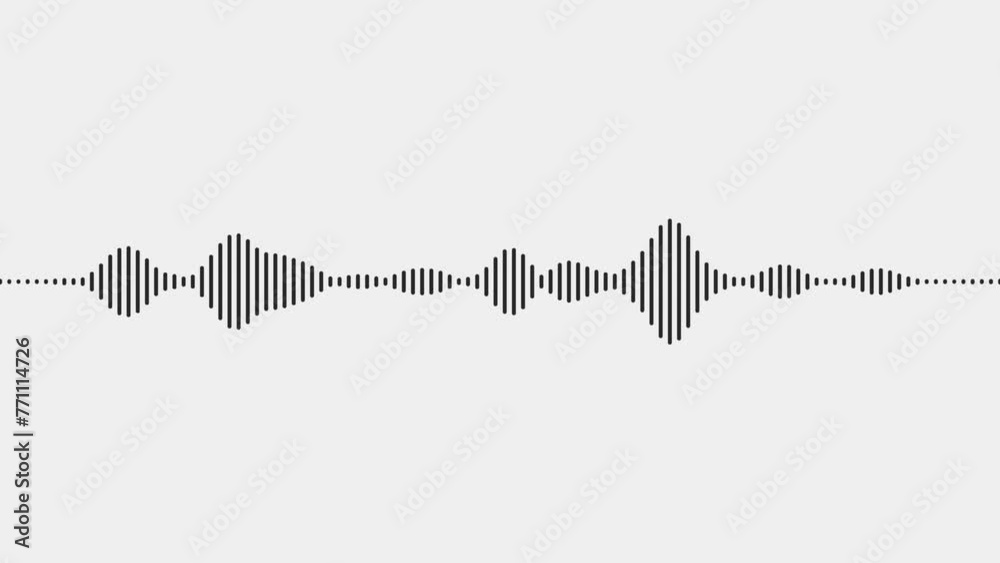 White audio waveform spectrum animation, Audio Spectrum. Audio ...