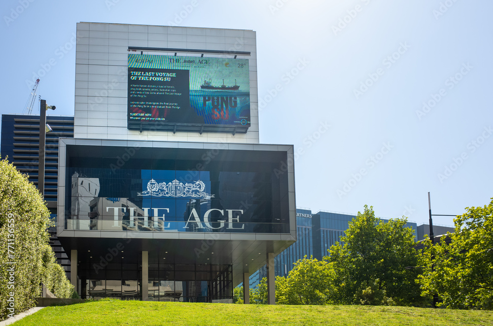 Melbourne, VIC Australia: the building of the headquarters for The Age ...