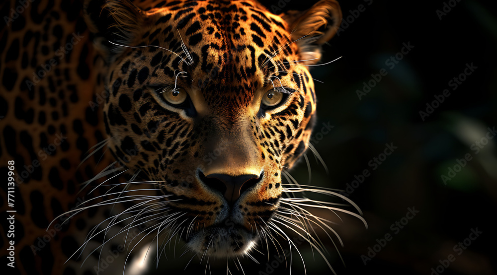 leopard head and face wallpaper 1920x1080 in the style c10d4d08-7b9a ...
