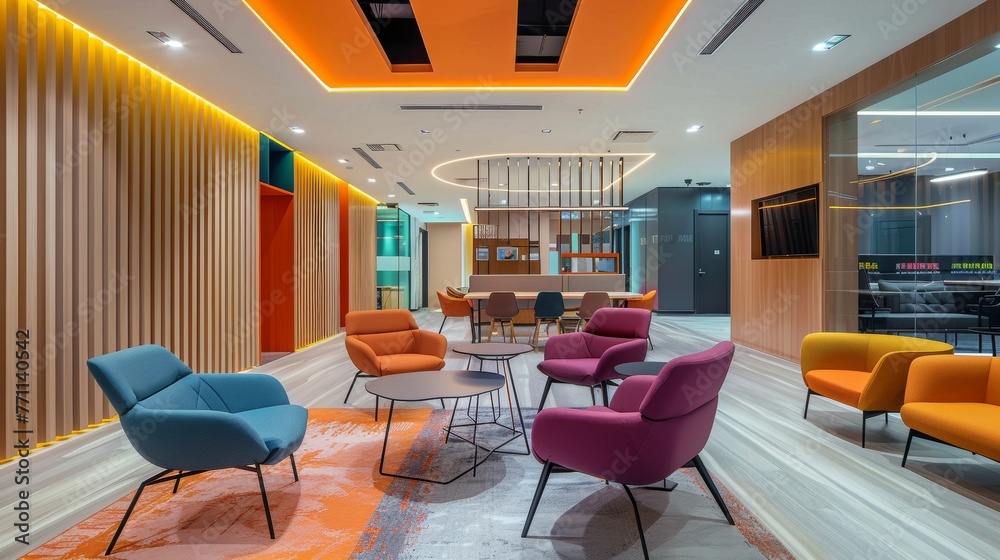 Providing a glimpse into the sleek and stylish interior of a modern ...