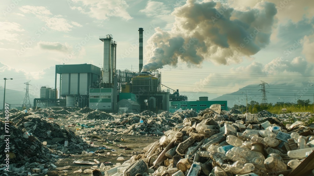 Waste to Wealth Cinematic shots of waste-to-energy facilities ...