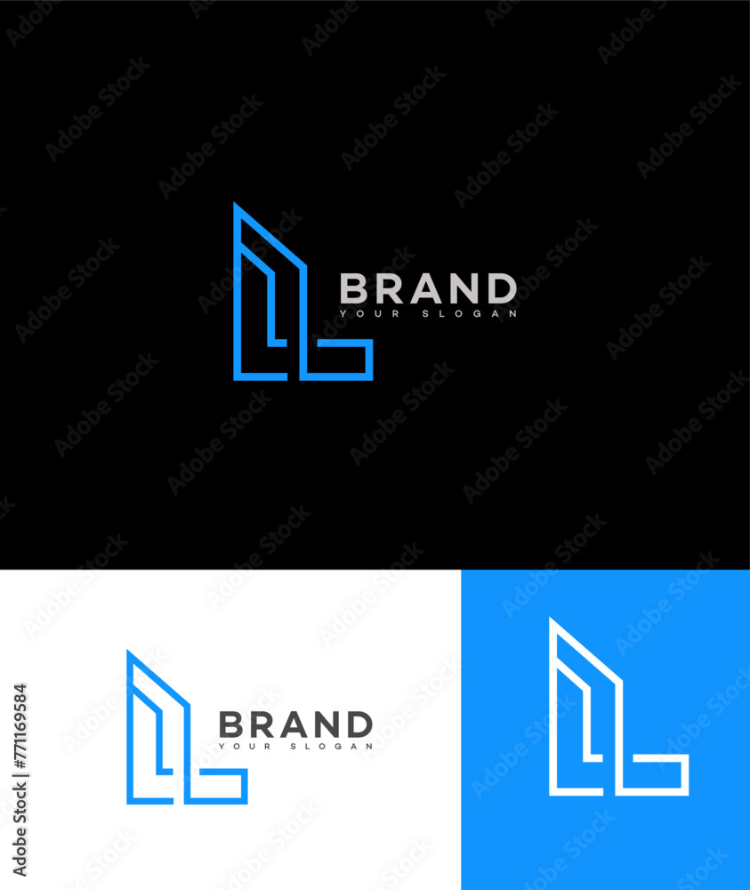 L Letter Logo Icon Brand Identity Sign, L Letter Symbol Template Stock ...