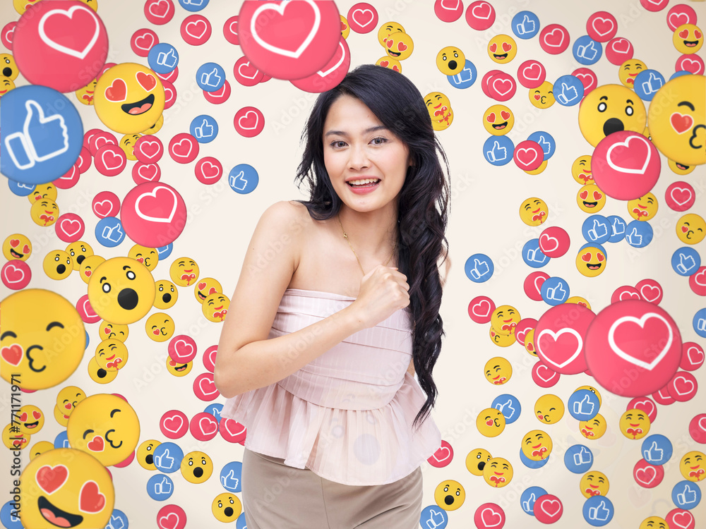 A popular Gen Z individual or influencer experiences a flood of ...