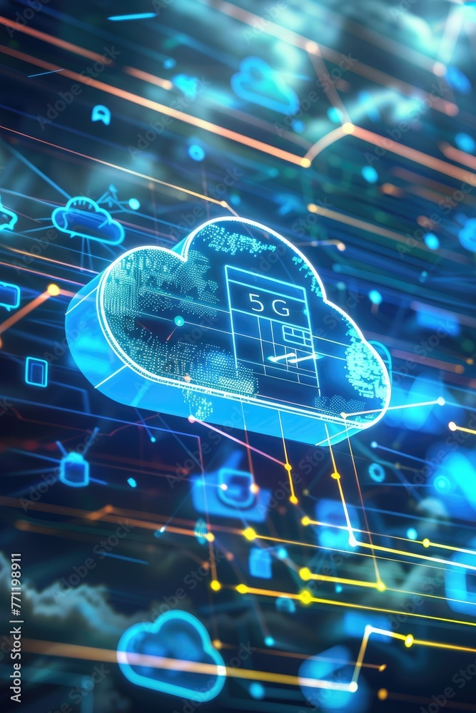 Advanced text 5G revolution, innovative data technologies that revolutionise the way we ...