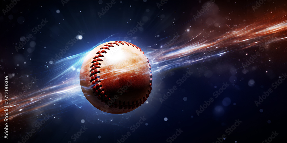baseball ball and baseball, Image of softball moving with fire and ...