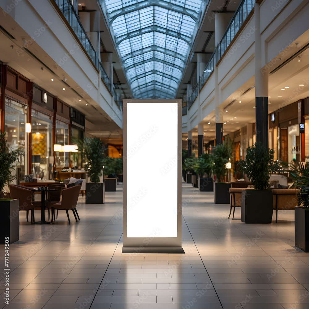 Indoor Advertising: Freestanding Display in a Shopping Gallery ...