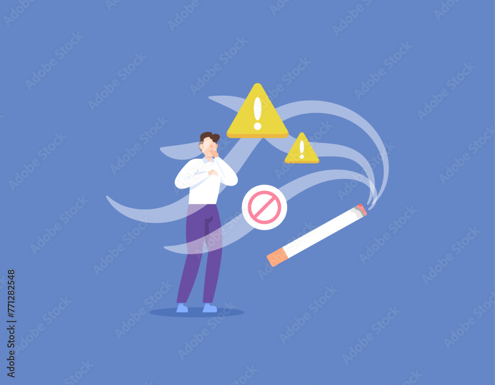 warning of the dangers of smoking. prohibition on smoking. no smoking ...