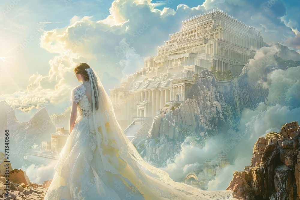 Illustration of the Bride of Jesus Christ the New Jerusalem the ...