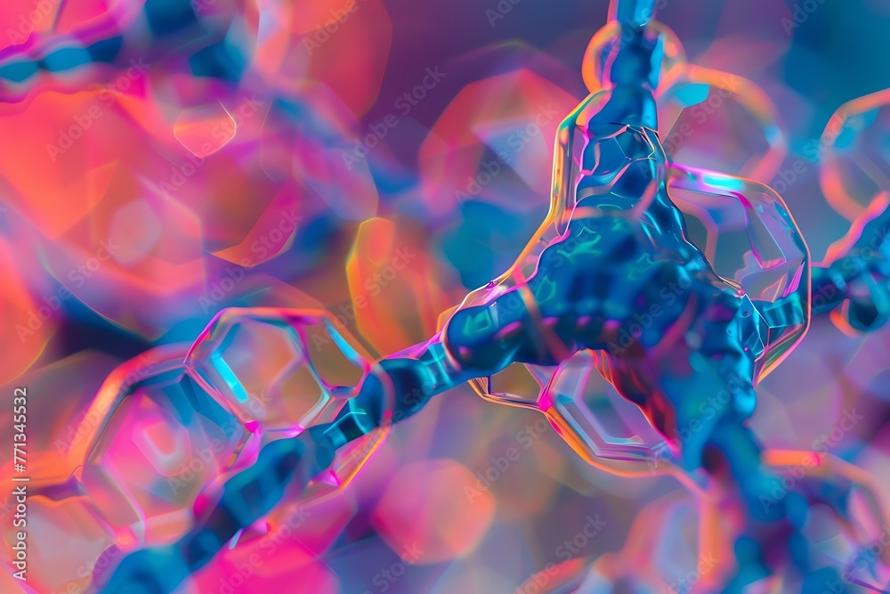 : Crystal lattice of Silicon inside a high-resolution microscope Stock ...