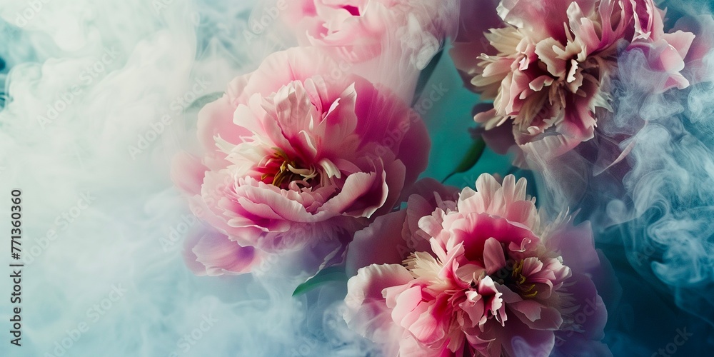 Dynamic wallpaper various rococo’s flowers becoming translucent ...