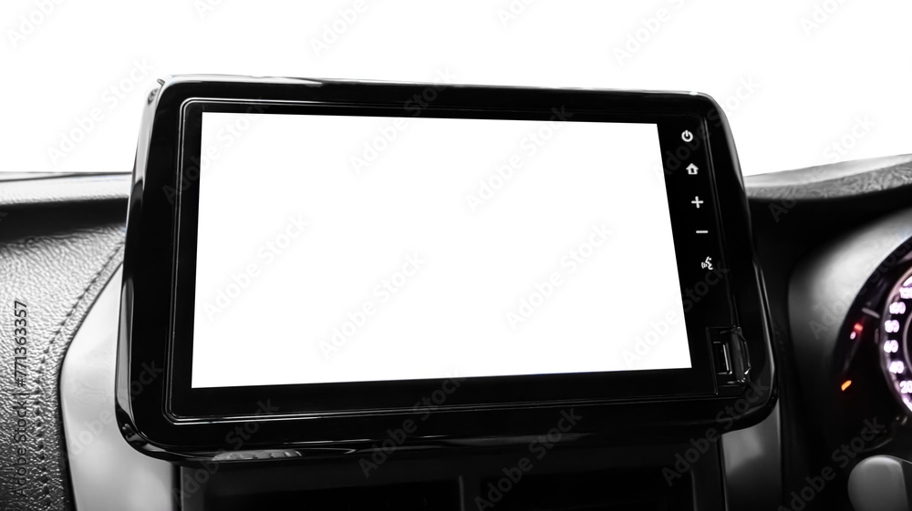 Monitor car, car screen Mock-up for put content, android car play mock ...