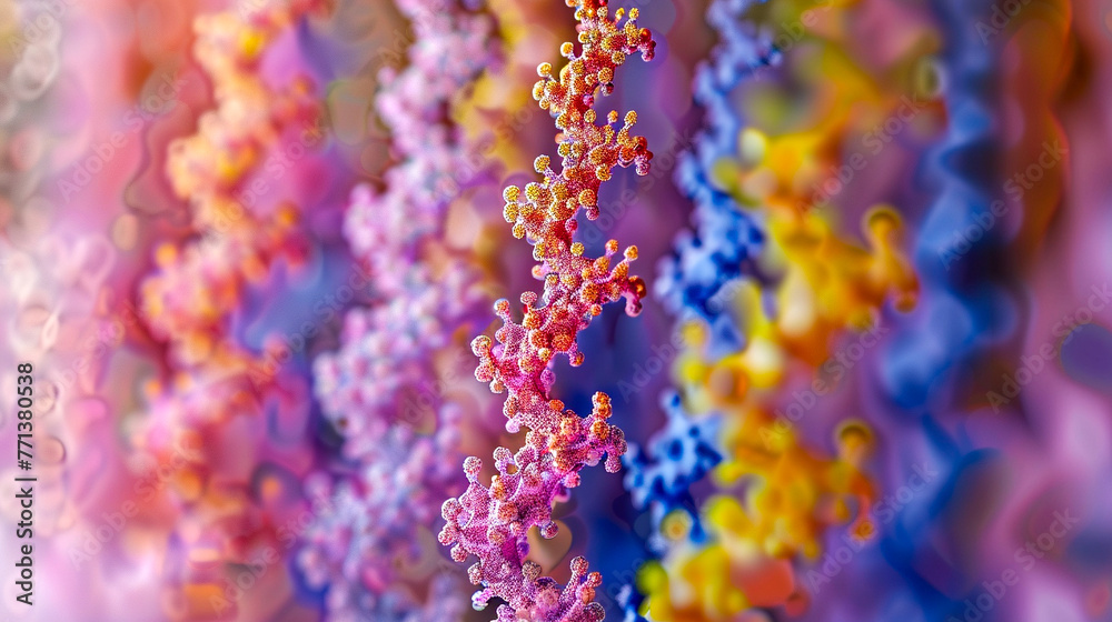 A virtual 3D model of a pharmacogenomics database, where individual ...