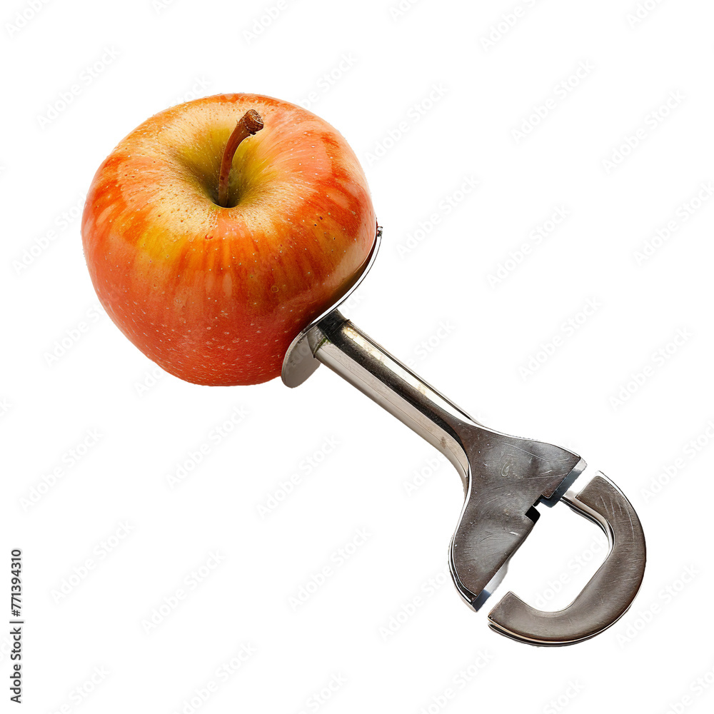 Apple Corer, transparent background, isolated image, generative AI ...