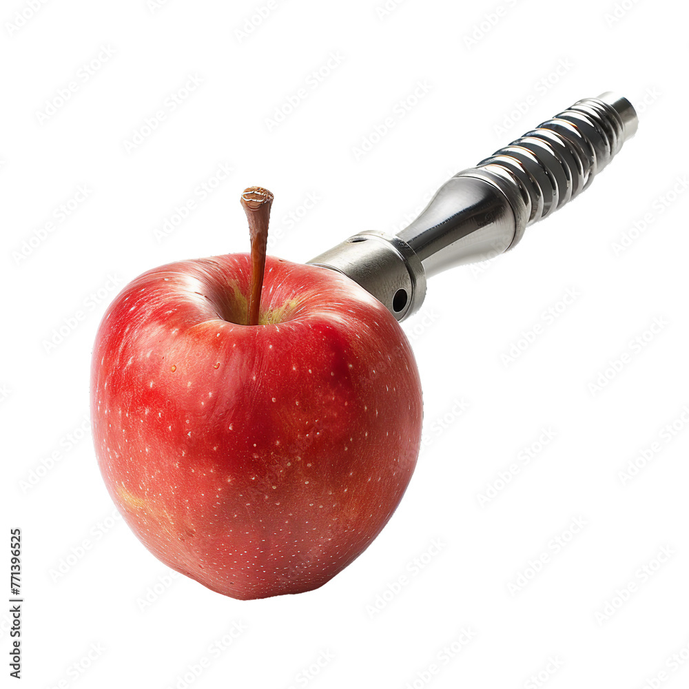 Apple Corer, transparent background, isolated image, generative AI ...