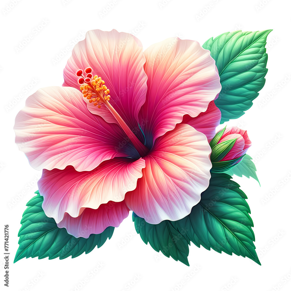hibiscus flower isolated on transparent background PNG Image Floral ...