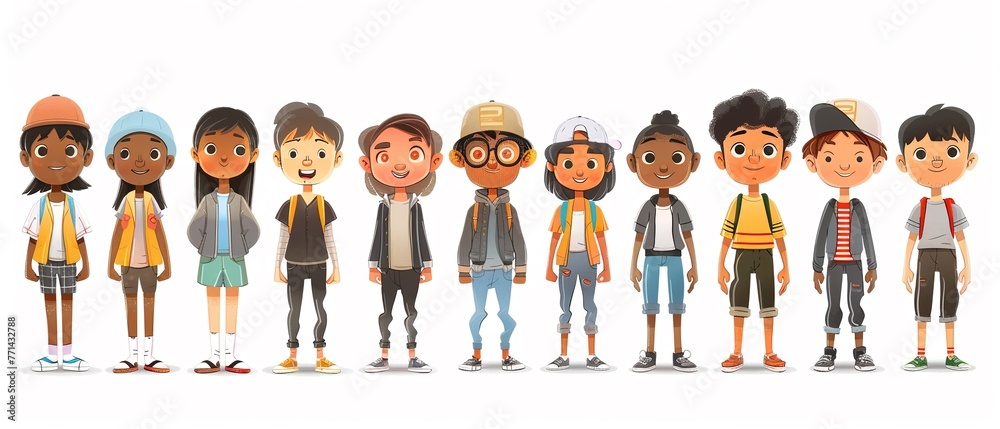 Bring stories to life with this charming collection of diverse cartoon ...