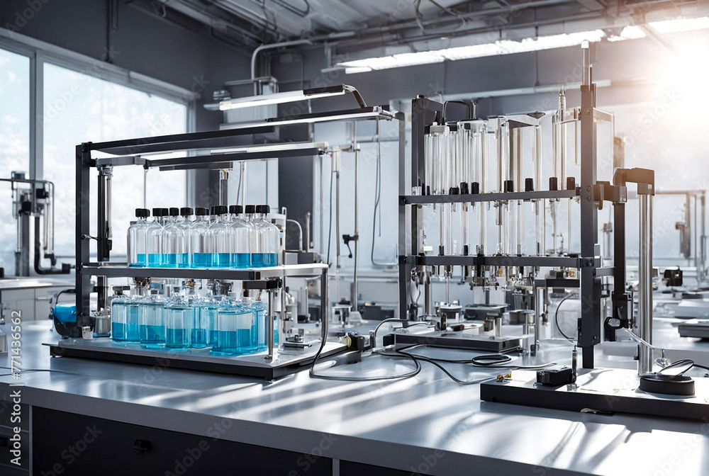 Equipment for electrolysis in chemical laboratory. Reagents and device ...