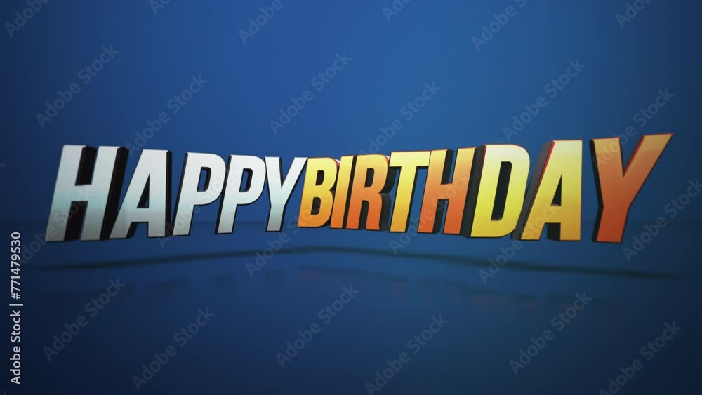 A cheerful blue background features bold 3D text in orange, yellow, and ...