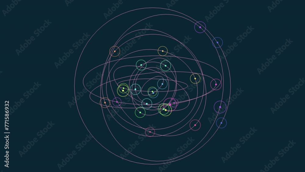 An aesthetically pleasing circular pattern of dots connected by lines ...