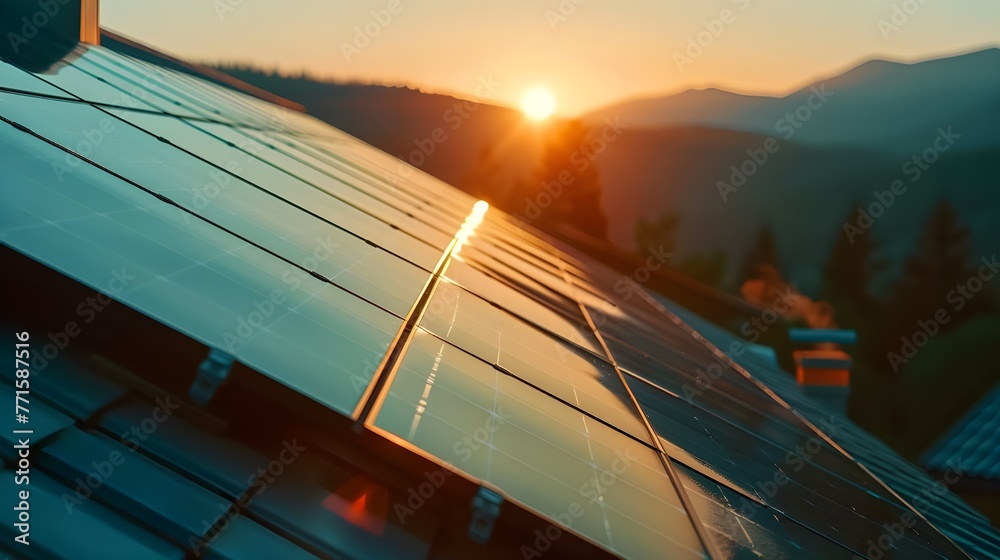 Solar panels convert sunlight into energy without emitting harmful ...