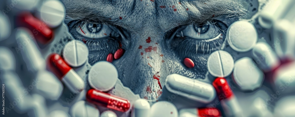 Anti-drug campaign poster, stark message, visual impact Stock ...