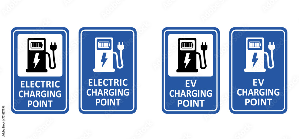 ev charger connector. Filling pump station, cable plugs for auto or car ...