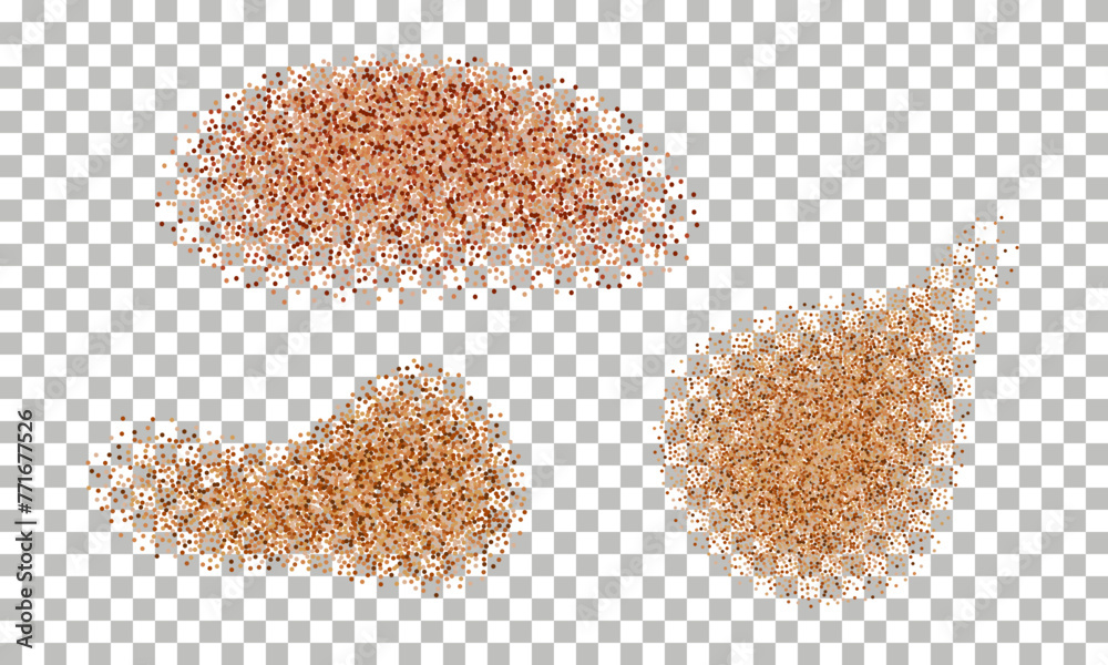 Cocoa; coffee or chocolate powder splash, dust particles ground ...