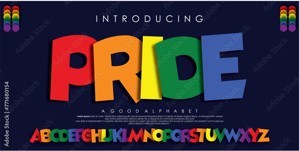 Pride Modern, minimal typography with creative urban style. Great for ...