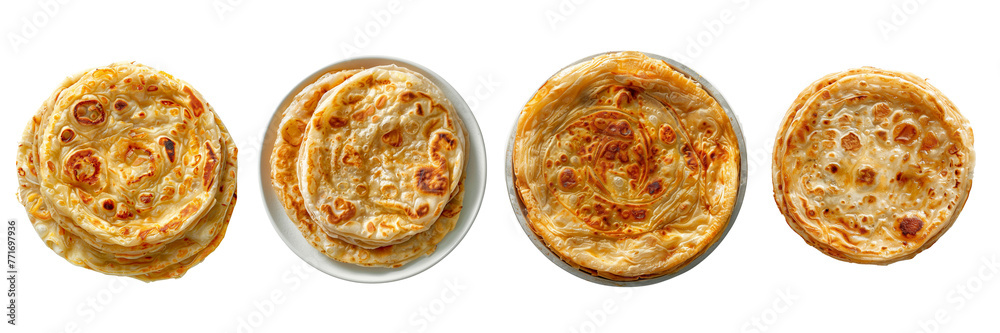 Set of roti prata top view, on transparent background Remove png, Stock ...