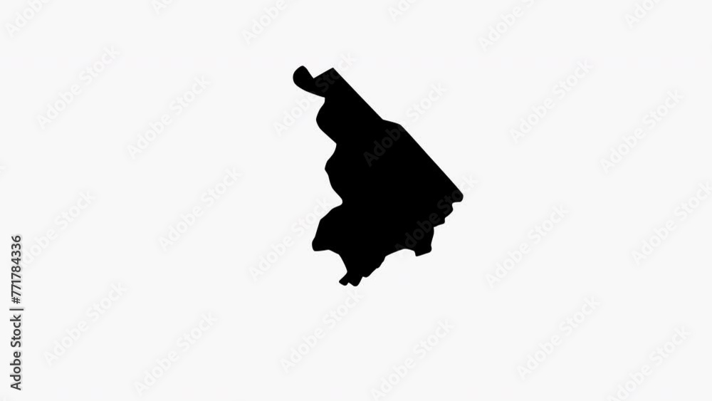 animated video of the map of Matola in mozambique Stock Video | Adobe Stock