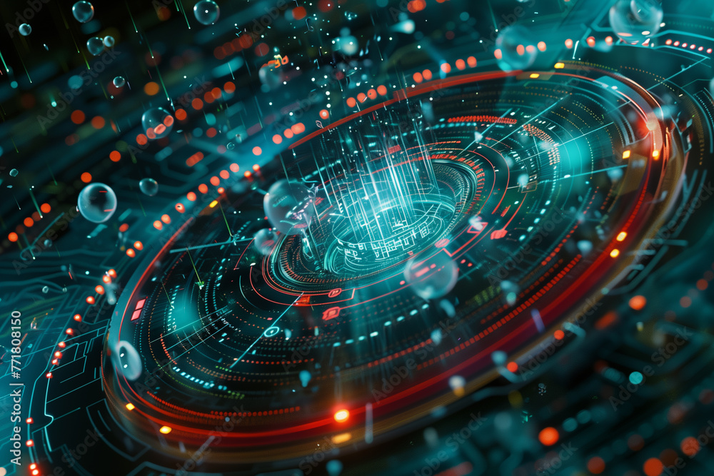 AI concept. Artificial intelligence machine learning concept ...