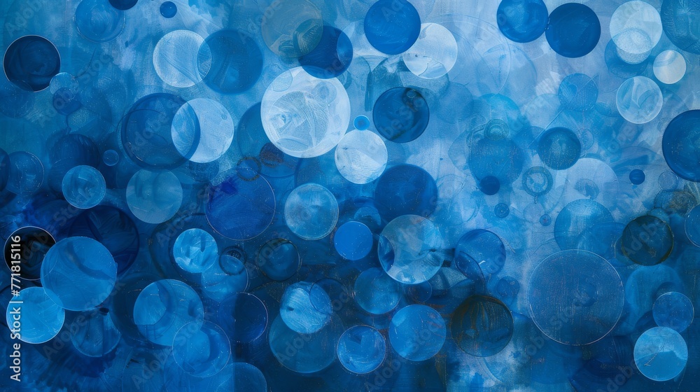 Abstract blue circles texture for creative design inspiration. Cool ...