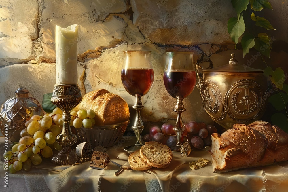 Eucharist sacrament symbols,Lord's Supper elements,Bible bread wine ...