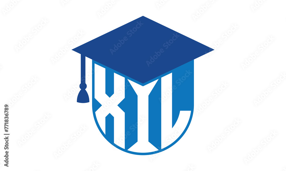 XIL initial letter academic logo design vector template. school college ...