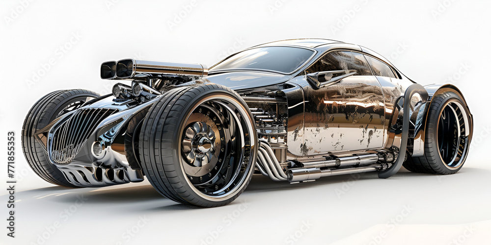 antique car engine, Post apocalyptic futuristic car concept, Fantastic ...