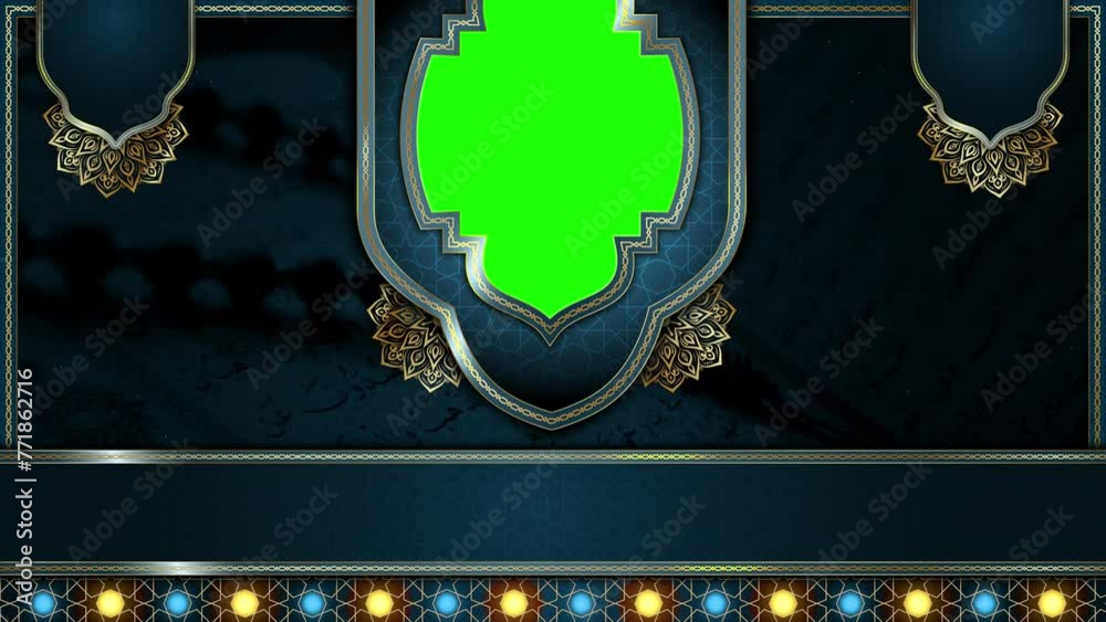 Video Stock Luxurious arabic islamic Background , muslim design for ...