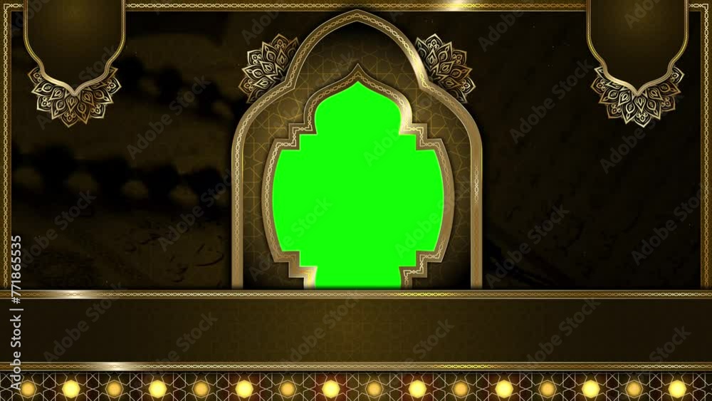 Vidéo Stock Luxurious arabic islamic Background , muslim design for ...