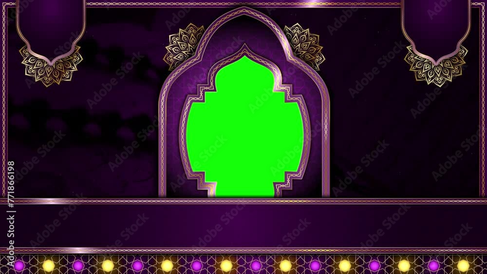 Vidéo Stock Luxurious arabic islamic Background , muslim design for ...