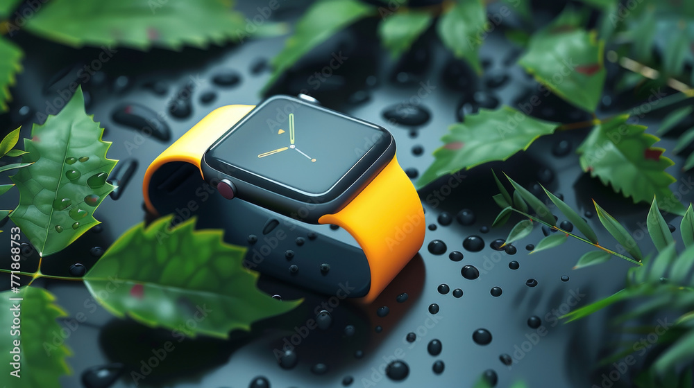 Wearable tech for monitoring hydration levels, 3D smartwatch concept ...