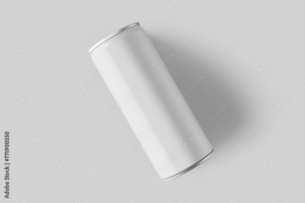minimal long slim aluminum metallic tin energy cola soda drink can ...