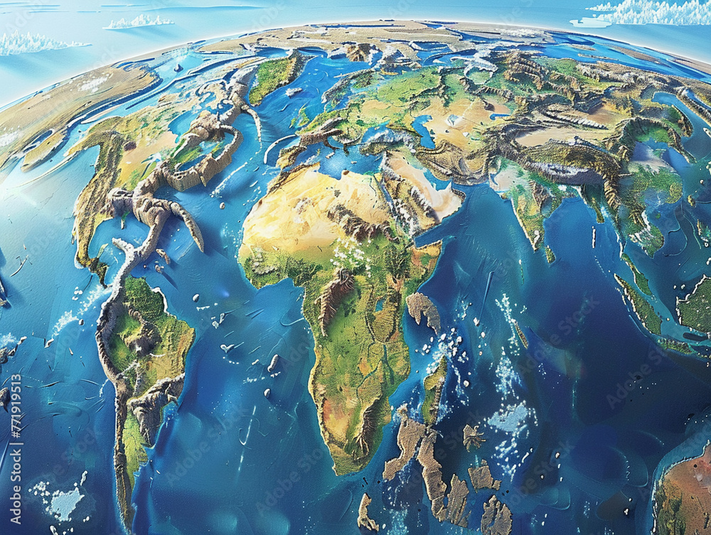 Continental drift, landmass formation, ancient climates, geological ...