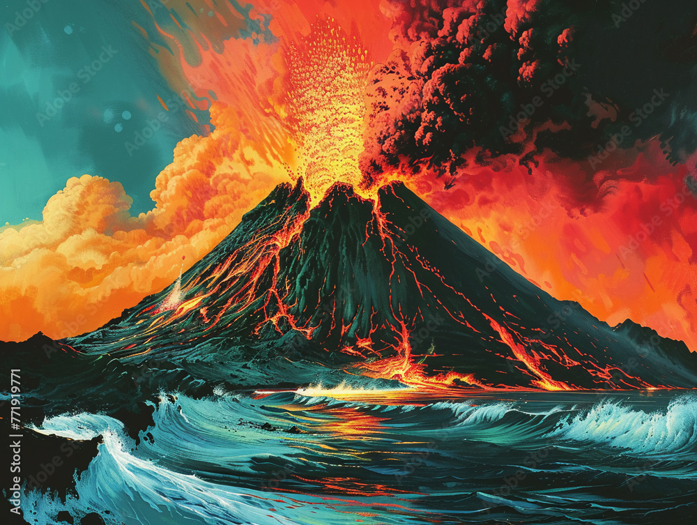 Earth's formation, volcanic eruptions, primordial oceans, early life ...