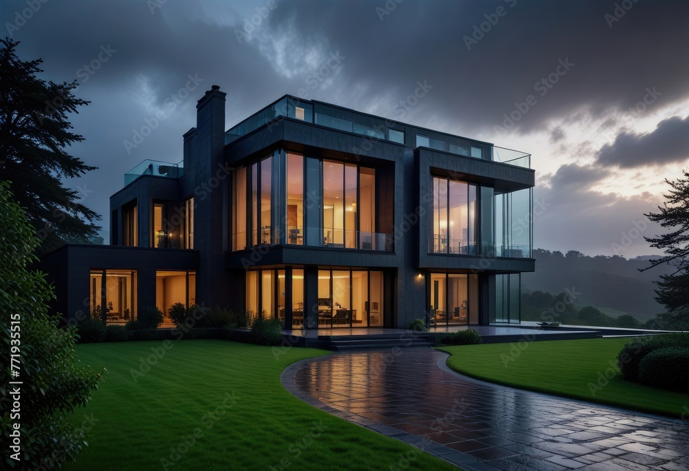 Hagstone House, a single-story modernist billionaire's villa nestled on ...