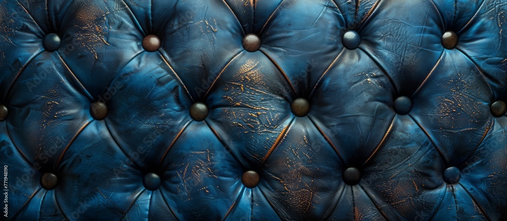 Dark blue background with a leather texture and dotted pattern, dark ...