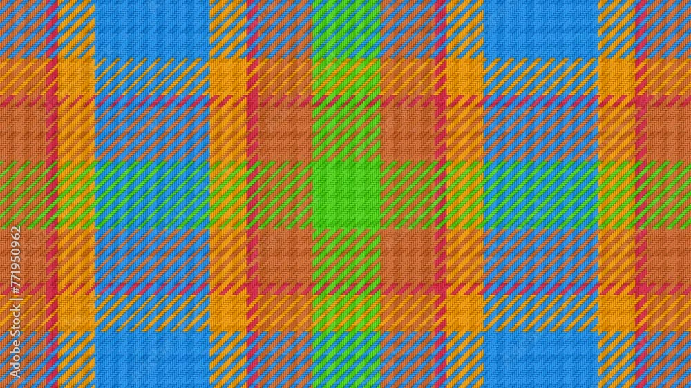Plaid Animated Trippy Tartan Groovy Fun Colorful Shifting Fabric ...