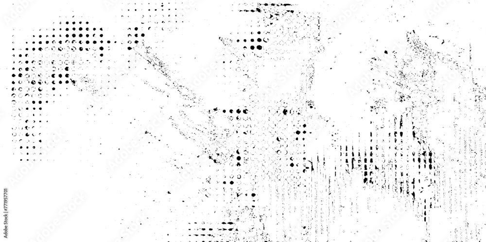 dust particle and dust grain texture on white background. distorted ...