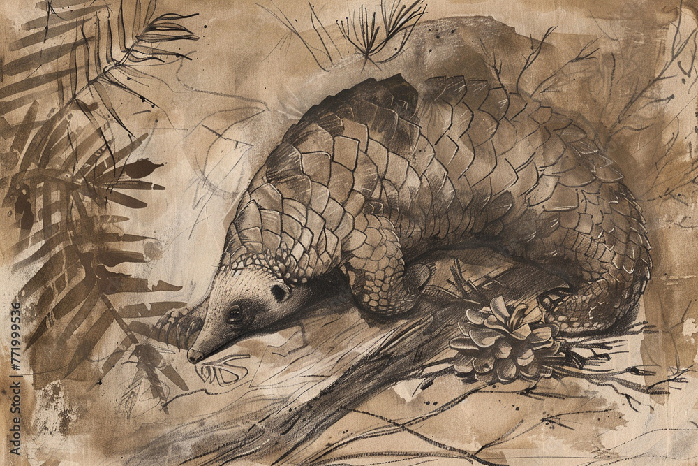 In a world where myth meets reality, a Pangolin and Mapinguari blend in ...