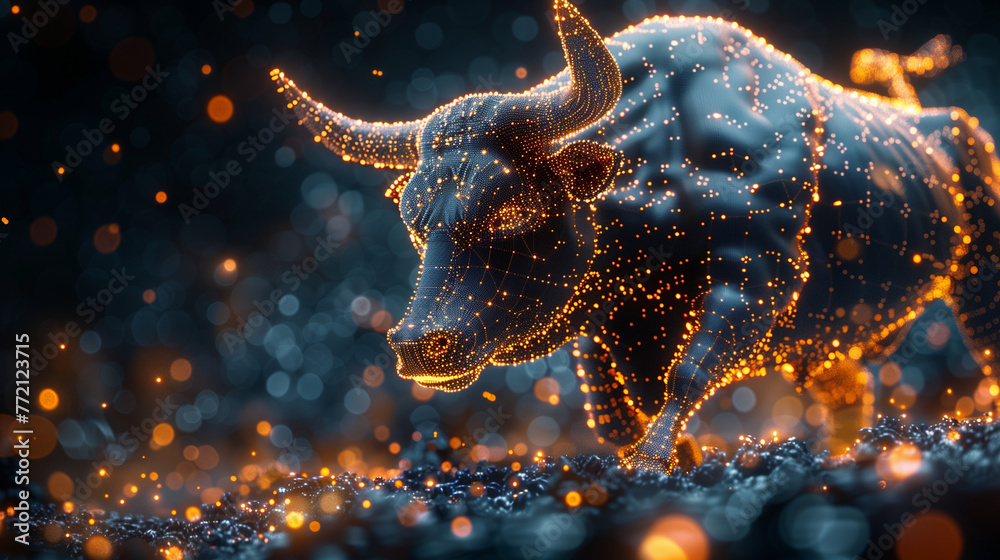 bull shape from the graphic point, Stock market trading, stock market ...